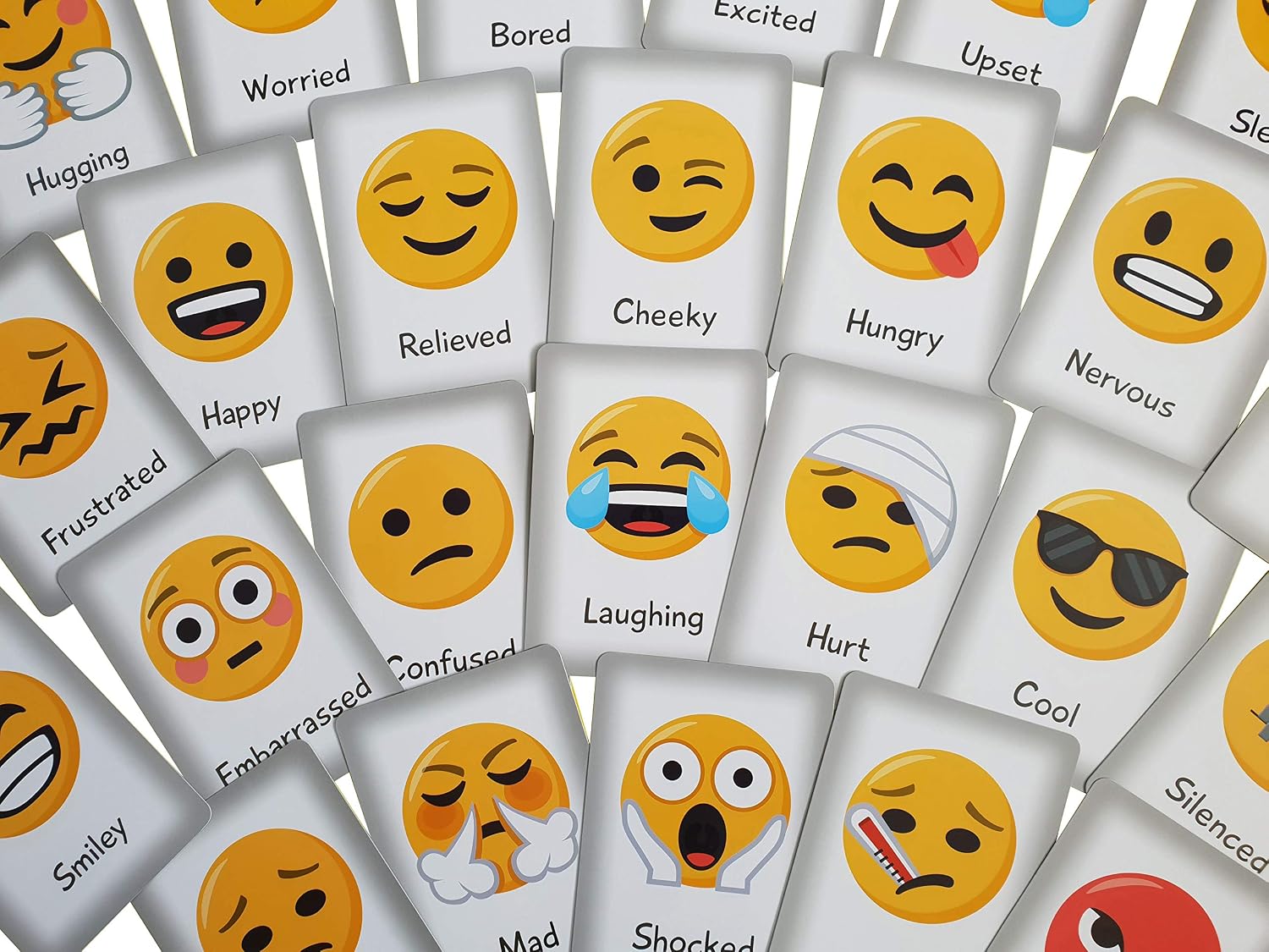 Best-Selling Chateez Cards Pack – 25x Emoji Expression Picture Cards to ...