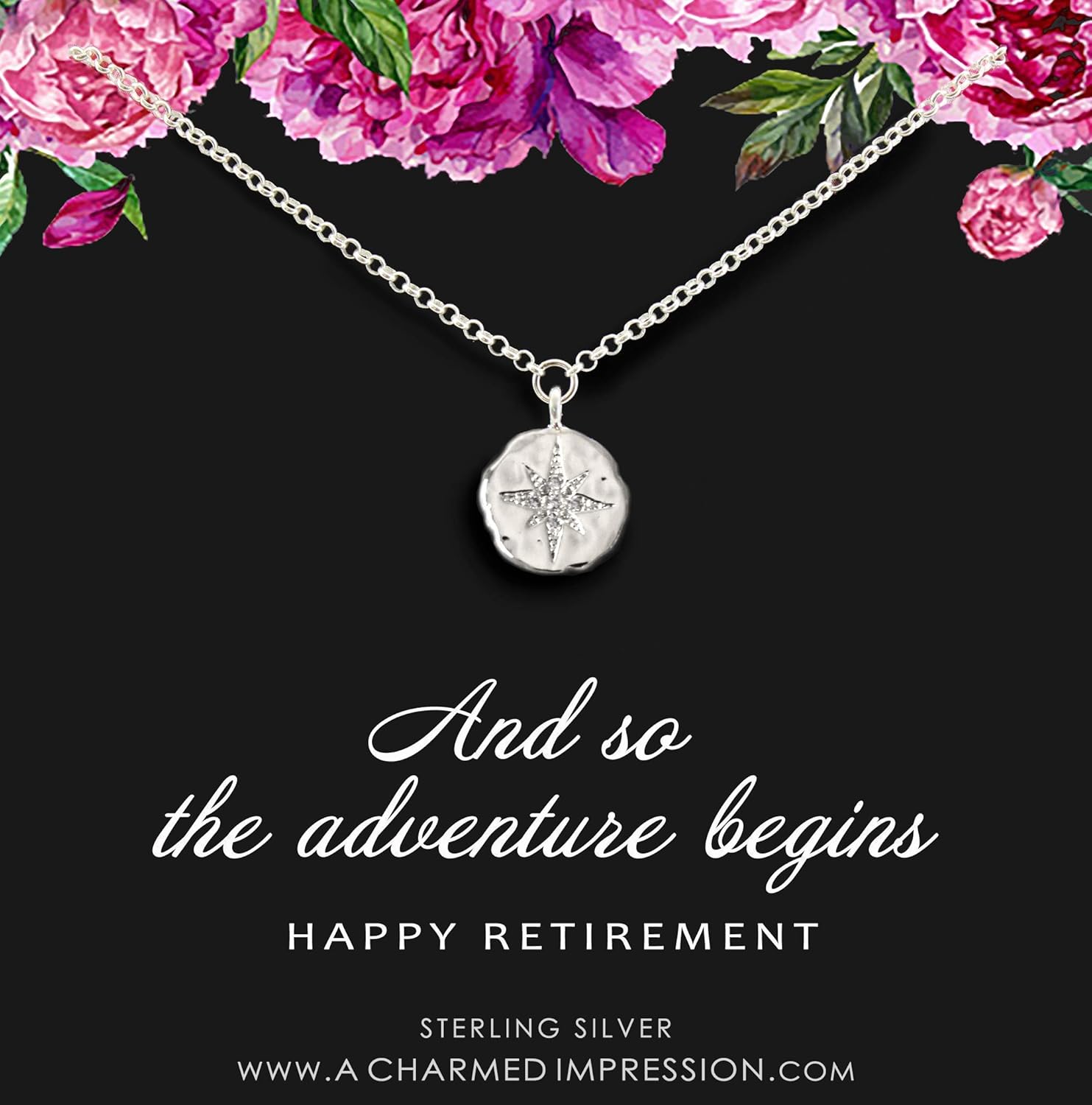 Amazon.com: Retirement Gifts for Women • Sterling Silver • CZ Diamond ...