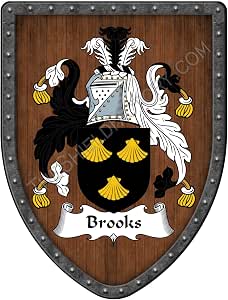 Amazon.com: Brooks II Family Crest Custom Coat of Arms, Family Ancestry ...