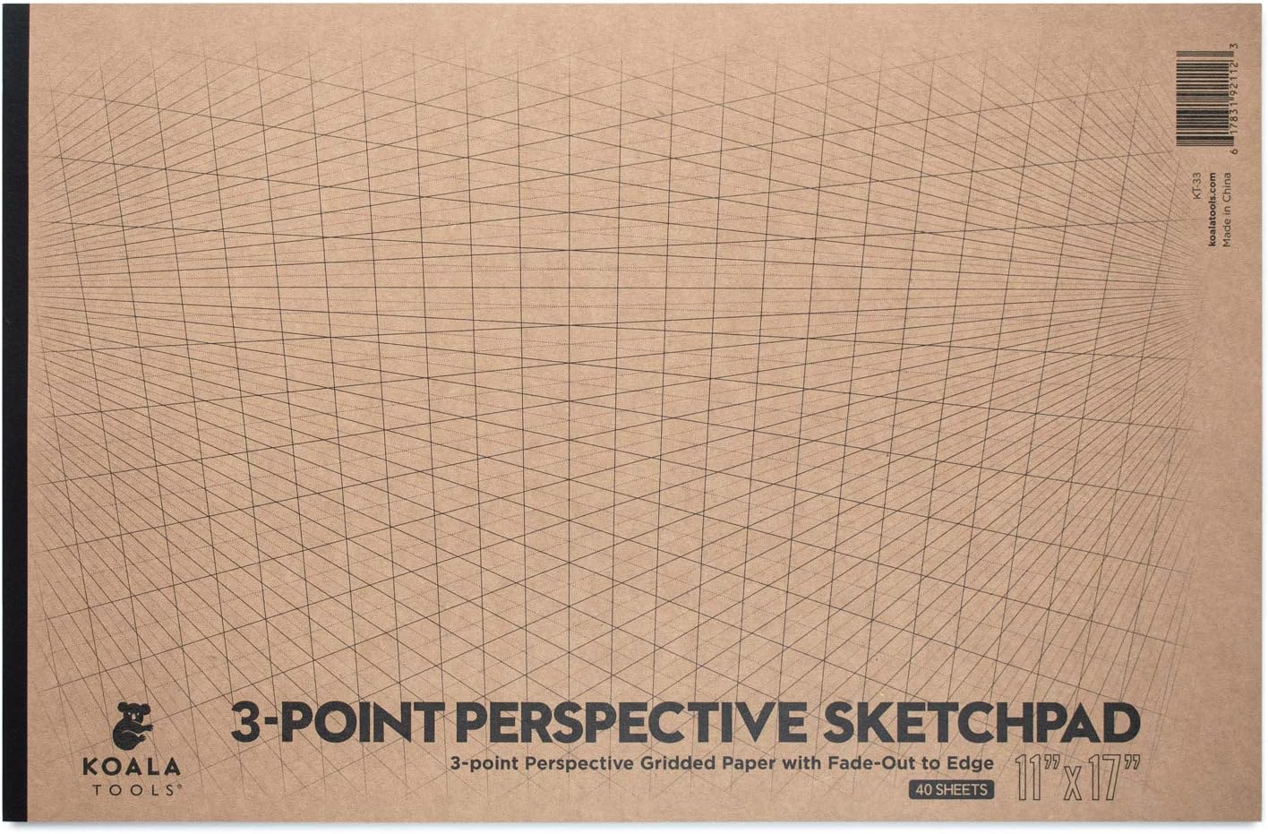Amazon.com : Koala Tools | Drawing Perspective (3-Point) Large Sketch ...