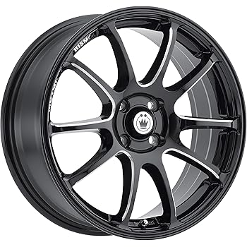 Amazon.com: Konig Incident Graphite Machined Wheel (17x7"/4x100mm ...