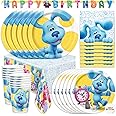 Amazon.com: Blues Clues Birthday Decorations, Birthday Party Supplies for 16 | Includes Blues ...