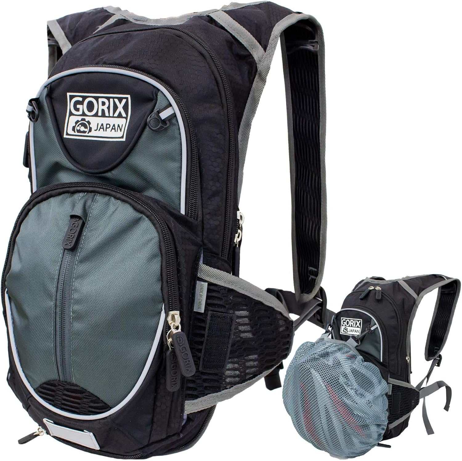 Amazon | GORIX ゴリックス サイクルバックパック [軽量 レインカバー付 ヘルメット収納 容量調整 ] 自転車リュック スポーツ バックパック ランニング | GORIX(ゴリッ ...