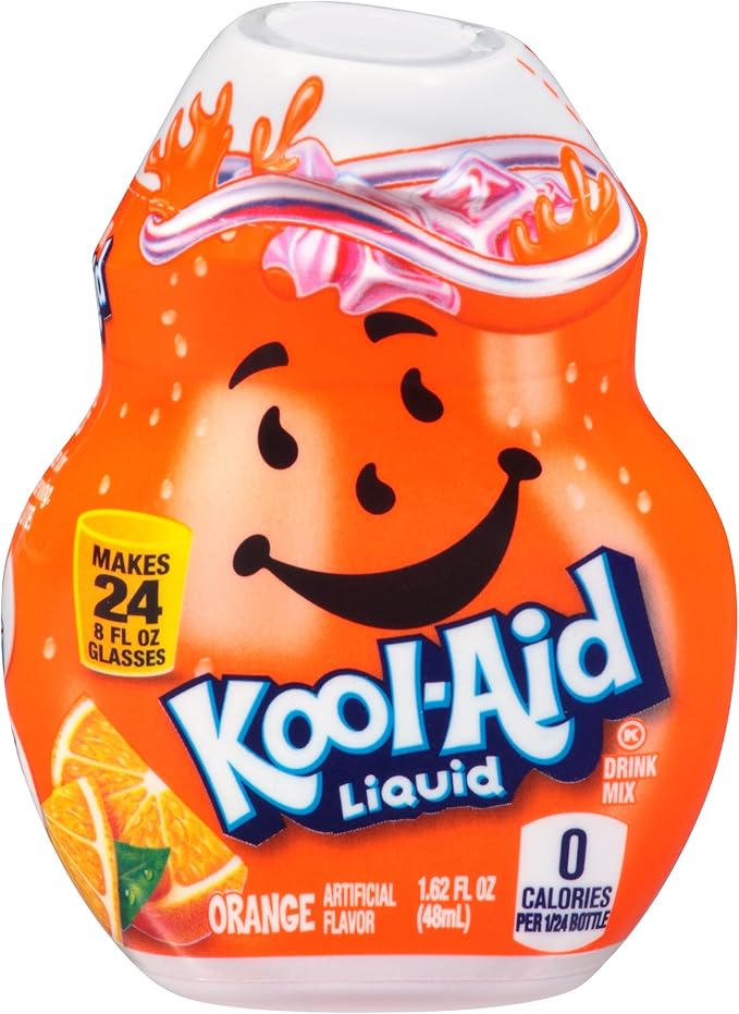 Kool-Aid Liquid Drink Mix Bottle, Orange, 1.62 Ounce by Kool-Aid ...