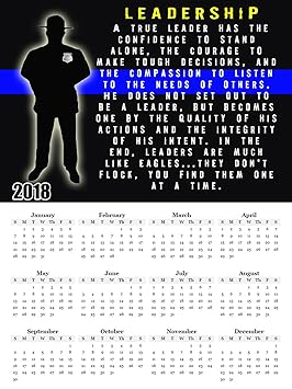 Amazon.com: 2018 Calendar Poster Police Poster Calendar Law Enforcement ...