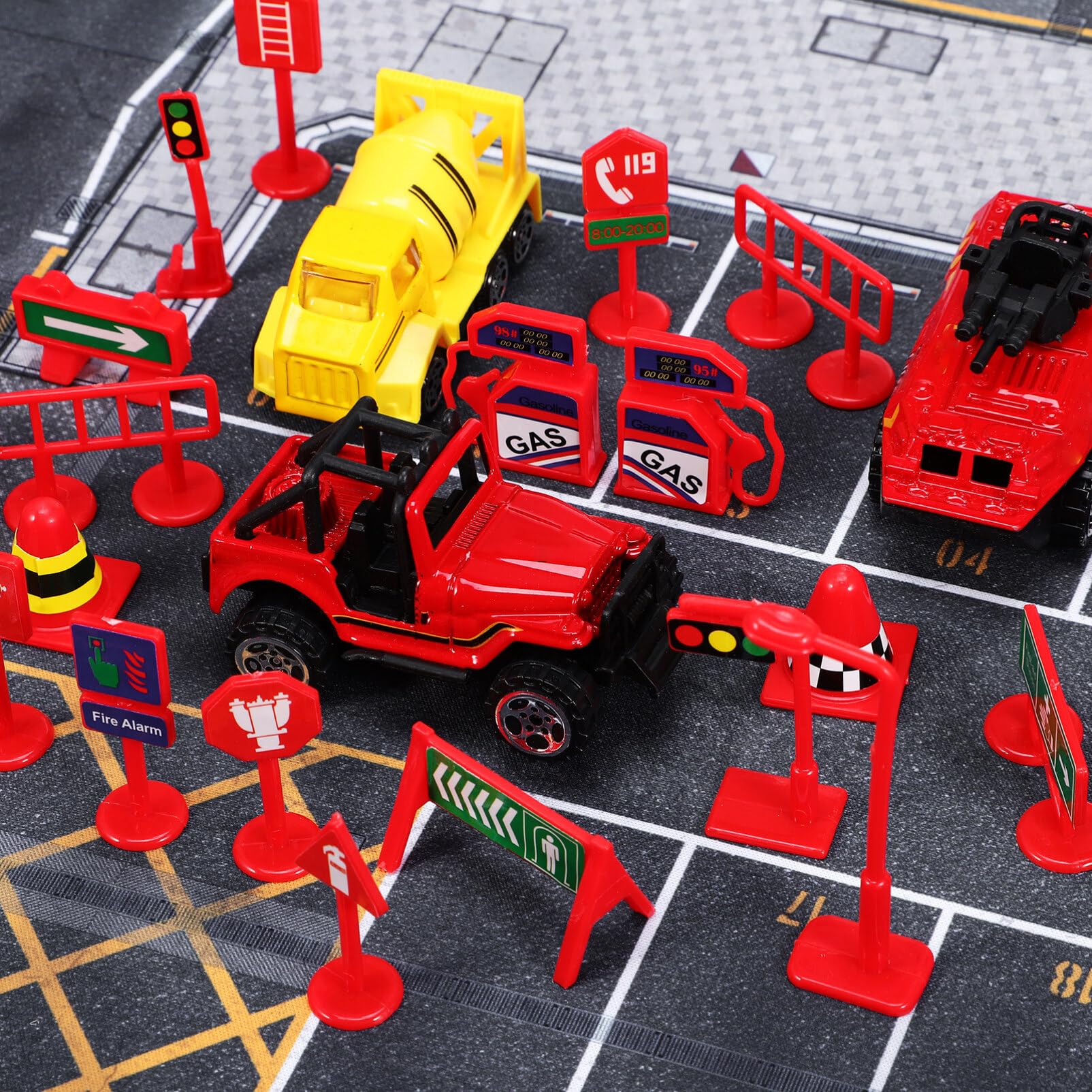 Mua Gadpiparty 28 Pcs Mini Traffic Signs Play Traffic Signs Street ...