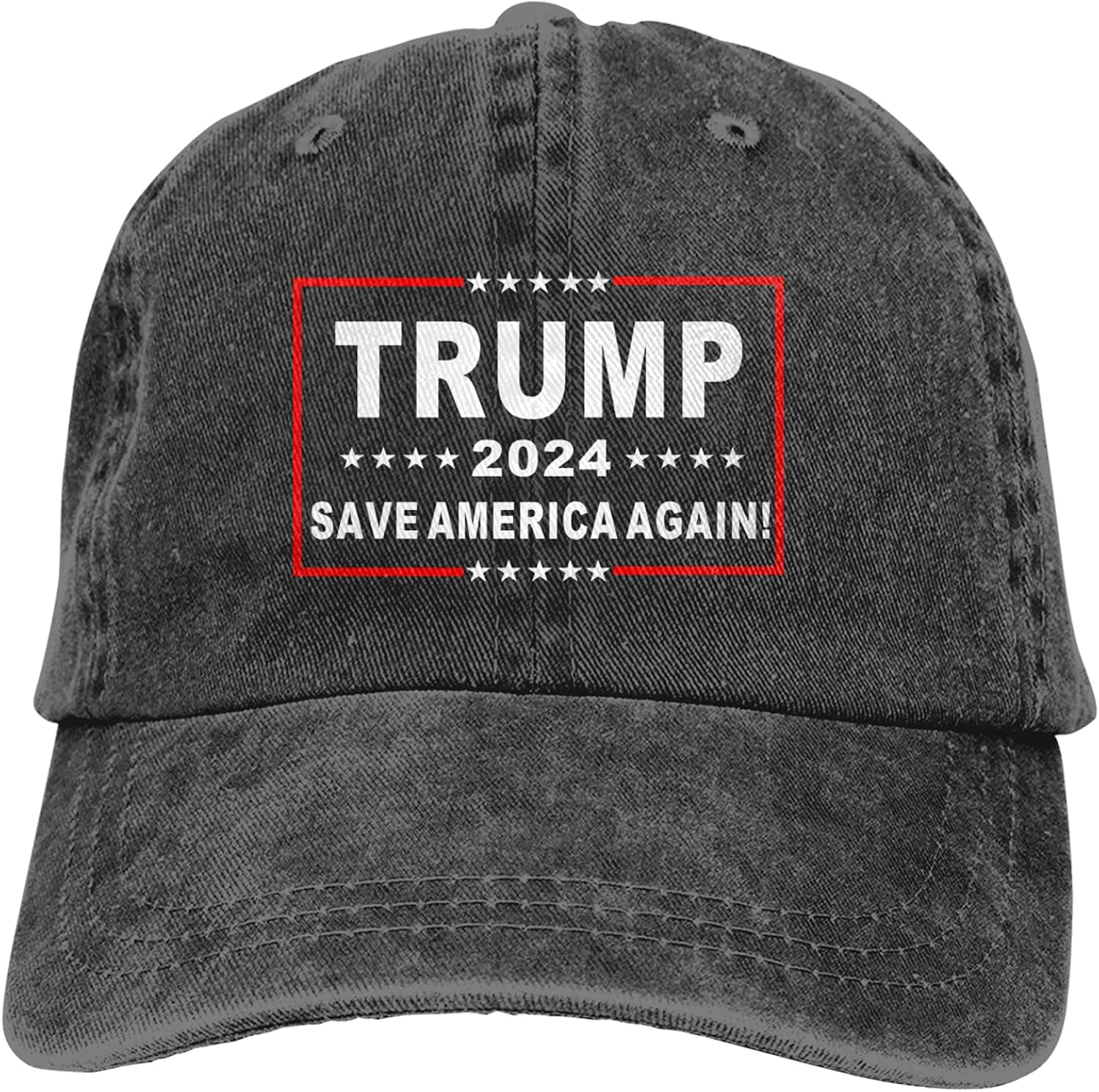 Trump-2024 Save America Again! Unisex Denim Baseball Caps Outdoor Hat ...