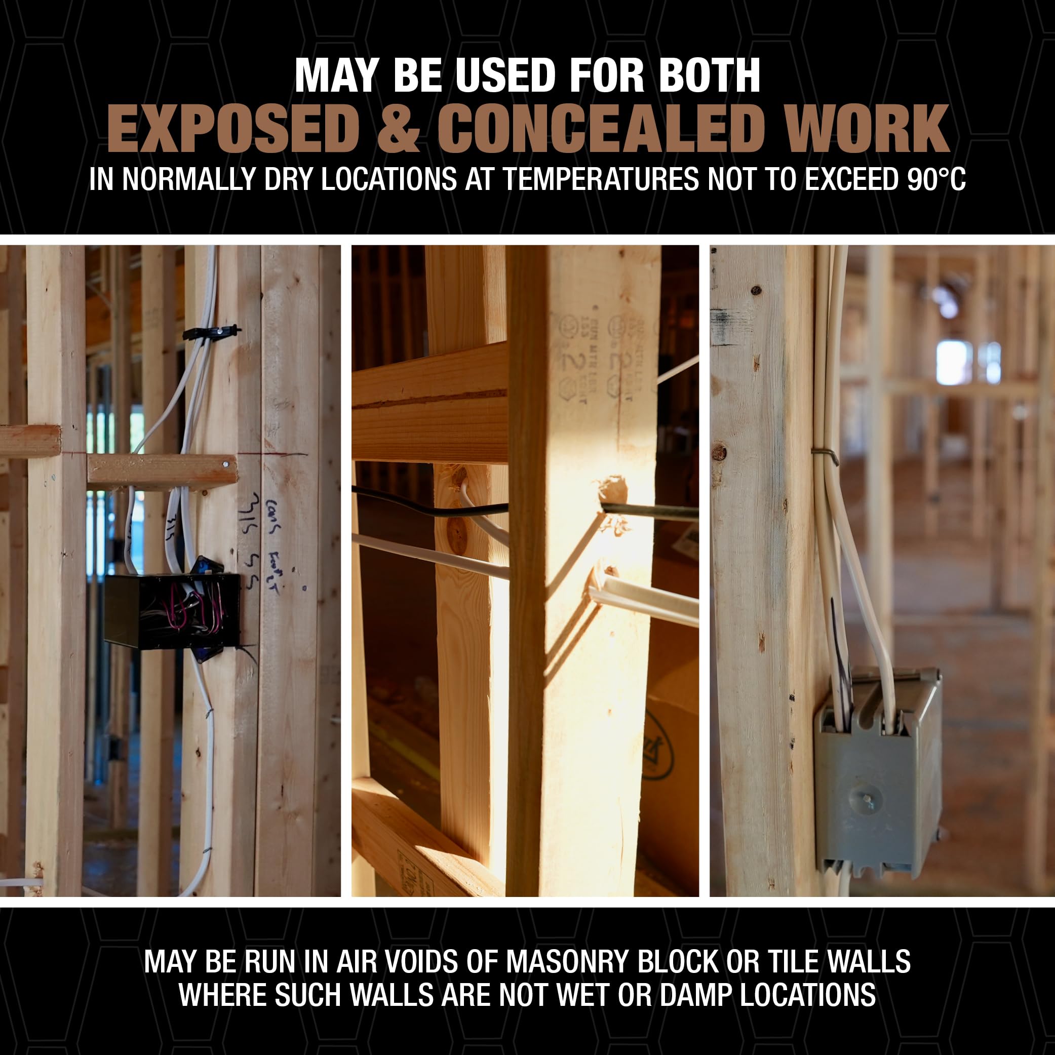Southwire Romex Brand Simpull Solid Indoor 12/2 W/G NMB Cable 100ft ...