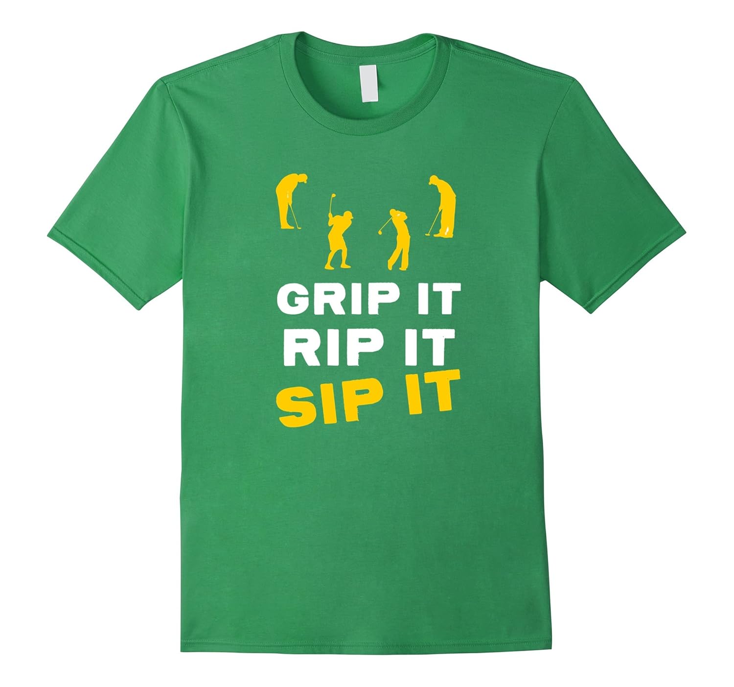 Funny Golf Shirt – Grip It. Rip It. Sip It. T-Shirt-Art – Artvinatee
