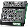 Amazon.com: Pyle 6-Channel Audio Mixer - Bluetooth 5.0 Studio Mixer/DJ ...