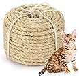 Amazon.com : Junxia Sisal Rope for Cat Scratcher 1/4 Inch Natural Sisal ...