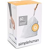 Amazon.com: simplehuman Code R Custom Fit Drawstring Trash Bags in ...