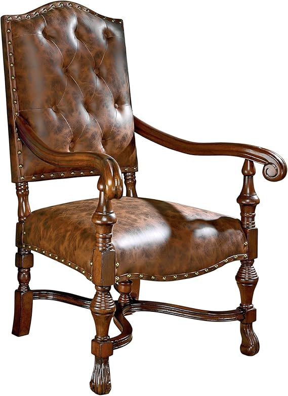 Amazon.com: Design Toscano Villandry Spanish Revival Arm Chair ...