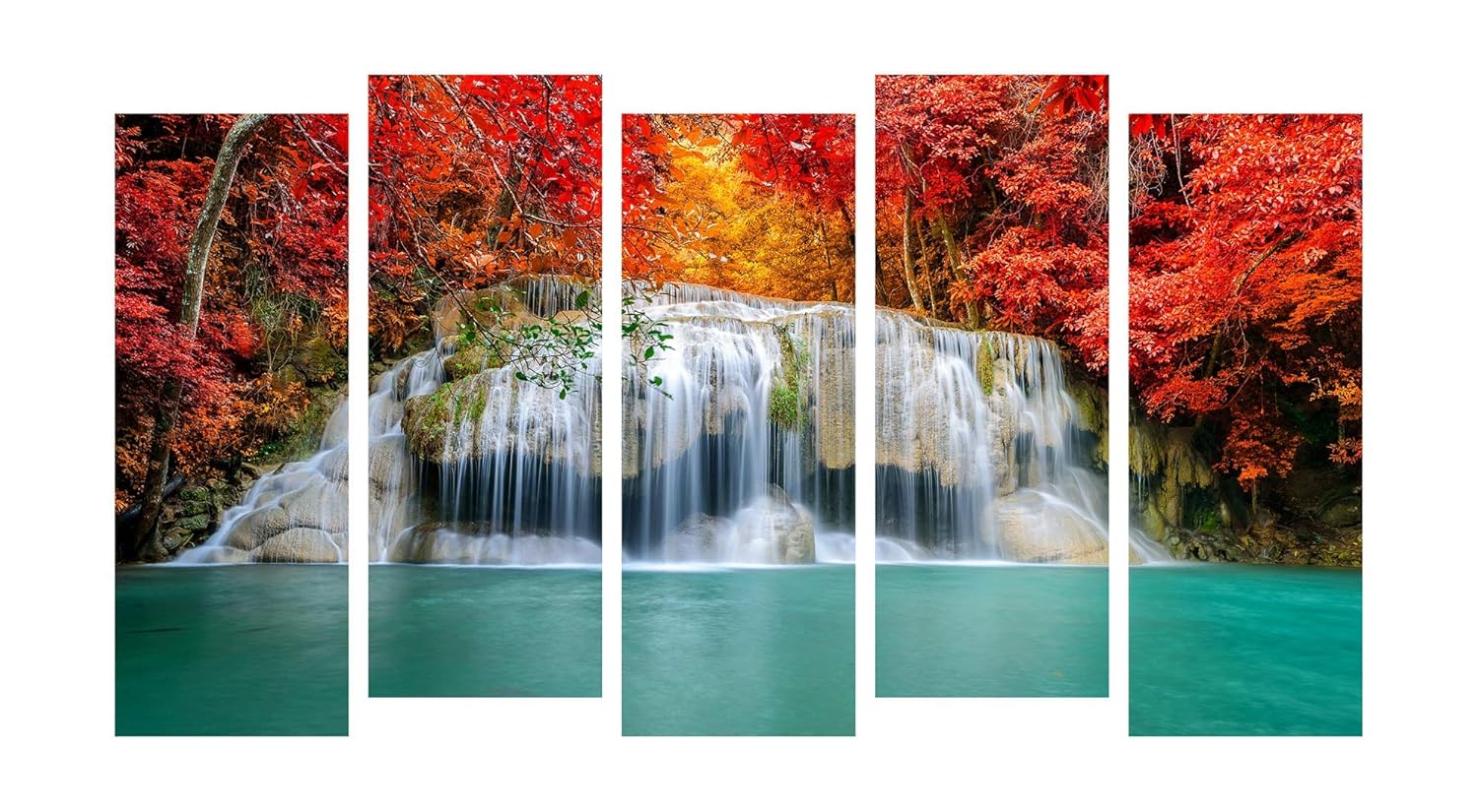 LADECOR Photo Frames for Wall Decoration Waterfall Scenery View Picture ...