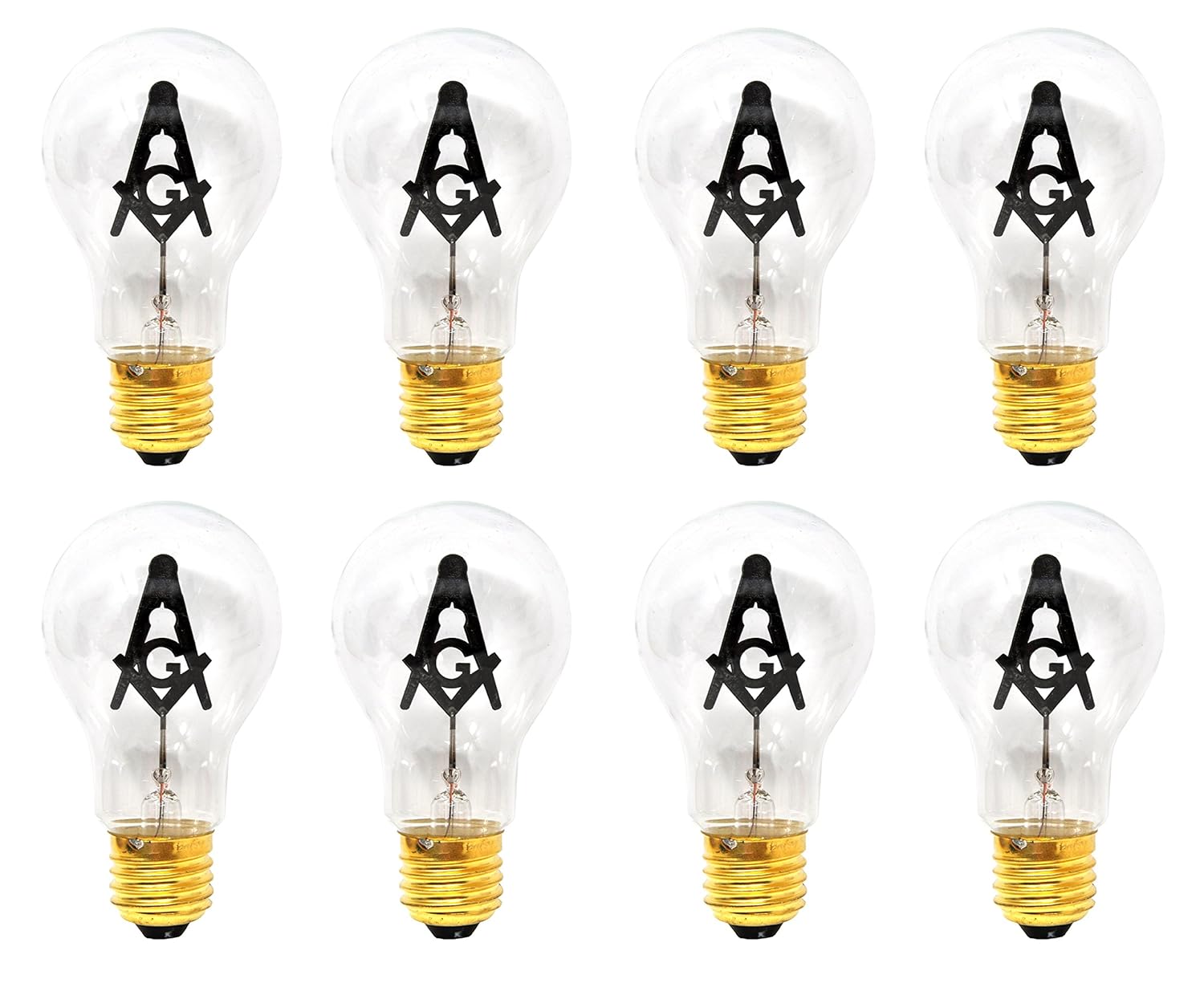 Light Bulbs Mandala Crafts E27 3W Freemason Masonic Square and ...
