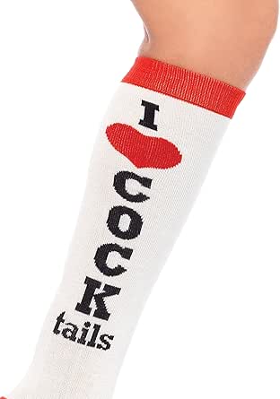 Amazon.com: Leg Avenue Women's I Love Cocktails Knee Socks: Clothing