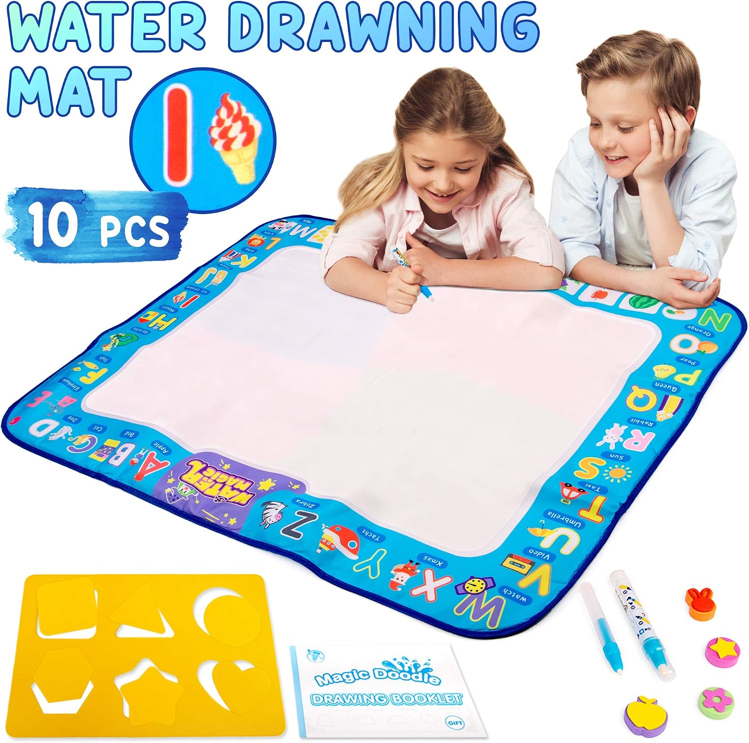 JAMTOYS Drawing Mat – Letters & Numbers Theme - BigaMart