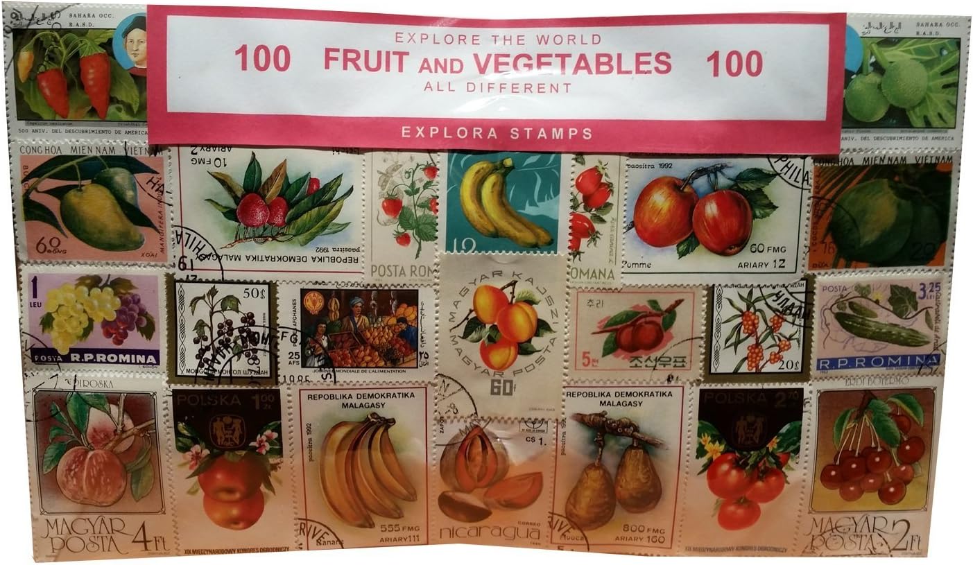 Artistic Fruit and Vegetable Stamps, World, Worldwide Collectable Set ...