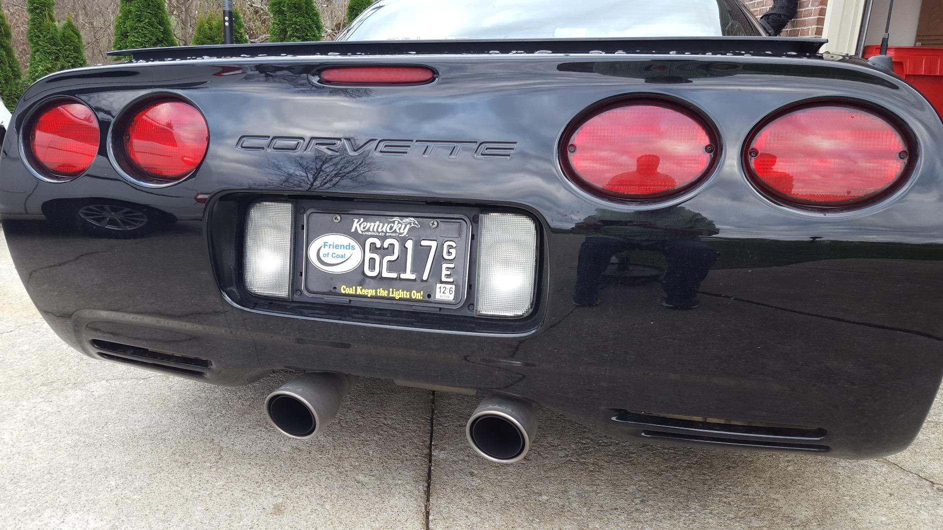 C5 Corvette Rear Stainless Steel Inserts – Letters