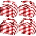 Amazon.com: Red and White Gingham Treat Boxes 24 Pieces Candy Gable ...