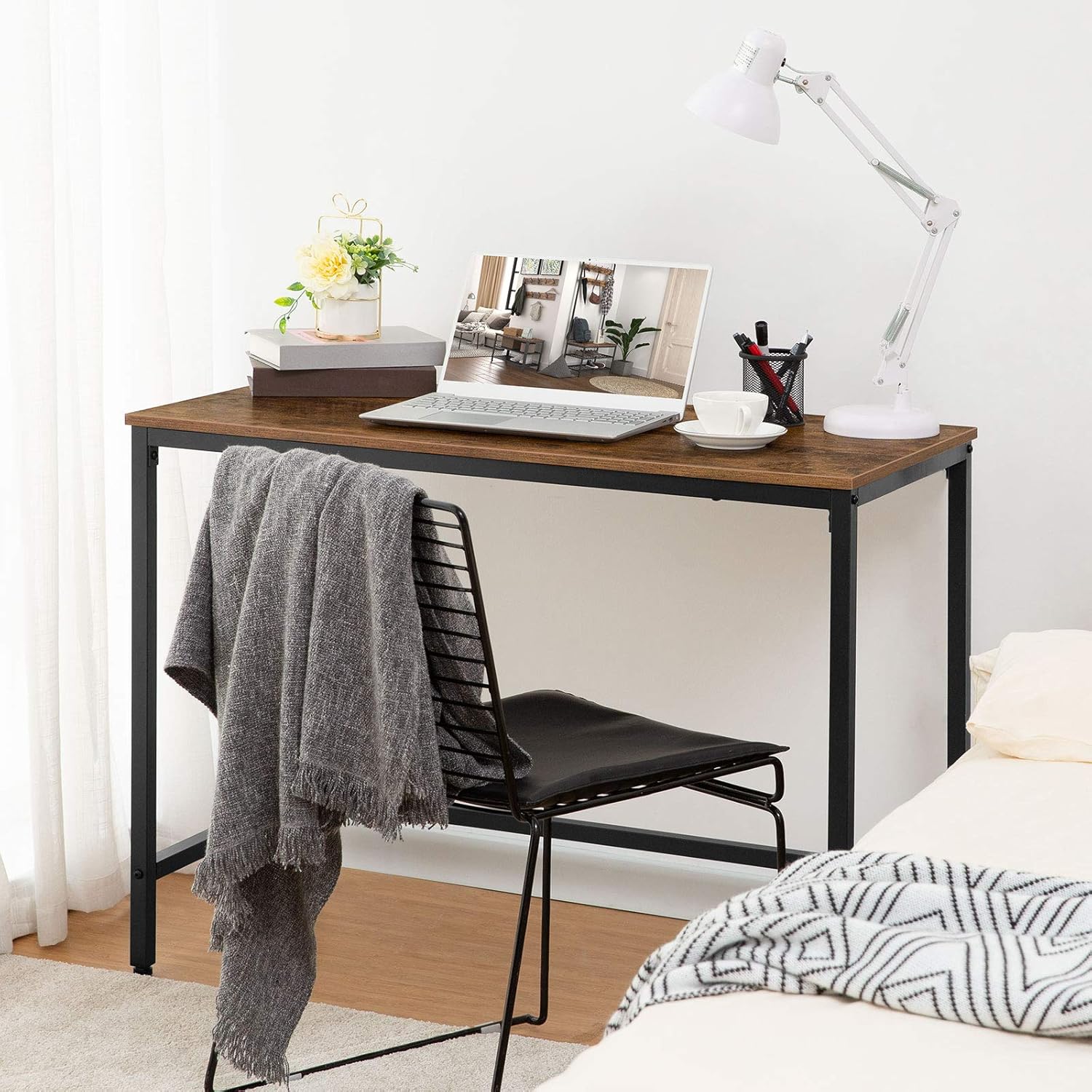 HOOBRO Computer Desk, Simple Writing Desk, 100 x 50 x 75 cm, Small ...