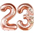 Amazon.com: KatchOn, Rose Gold 23 Balloon Numbers - 40 Inch, 23rd ...