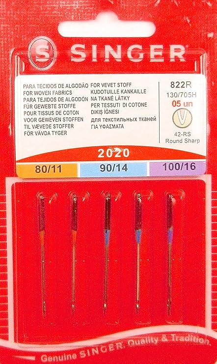 Singer Universal (Regular) Sewing Machine Needles - Assorted, 80/11, 90 ...