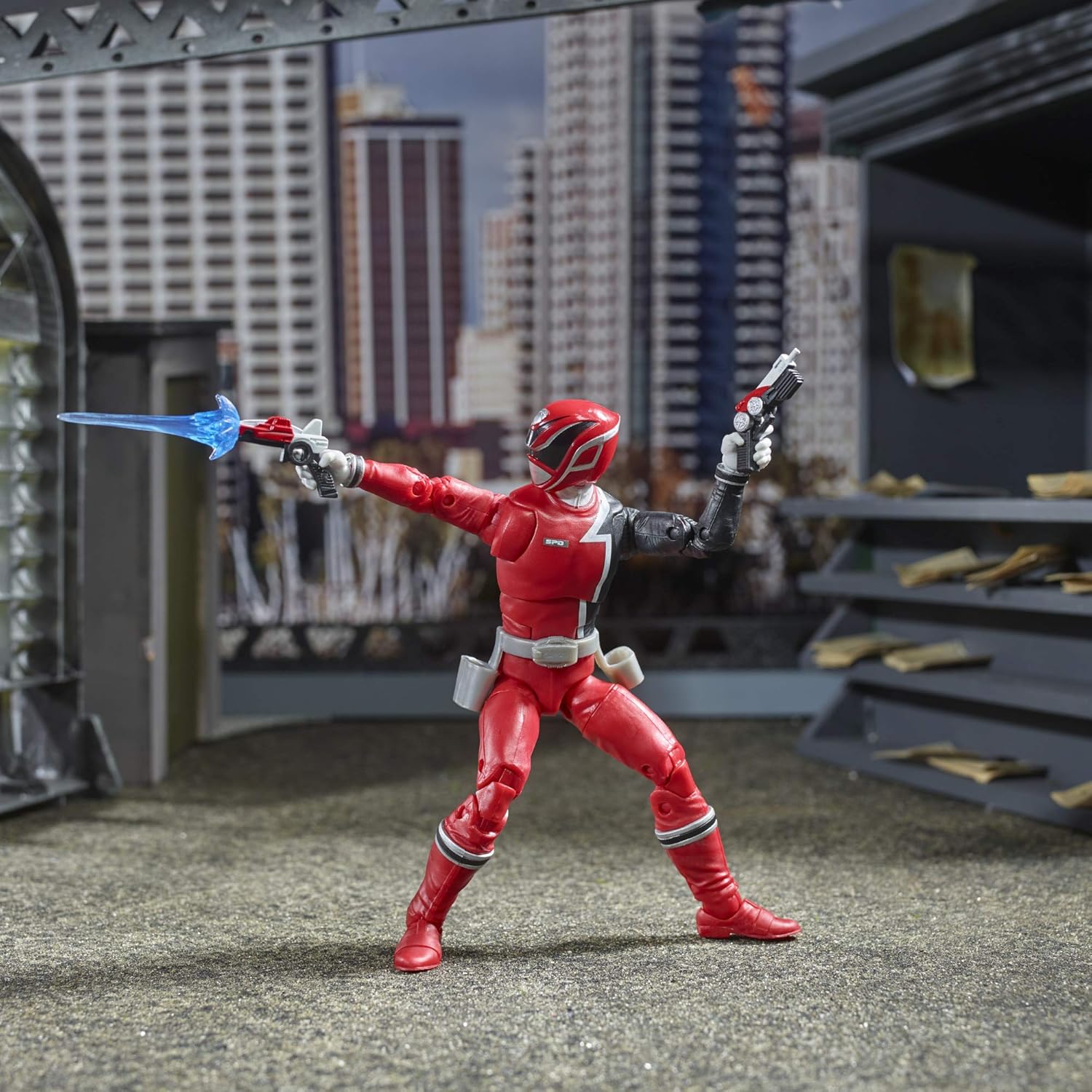 Power Rangers Lightning Collection 6-Inch S.P.D. Red Ranger Collectible ...