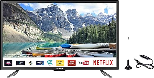 Sharp 24" Smart LED 12v/24v TV with Freeview Play: Amazon.co.uk ...