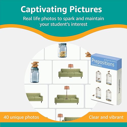 Esl Flash Cards Picture My Picture Prepositions Flash Cards | 40 ...