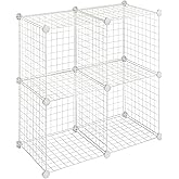 Amazon.com: Whitmor Storage Cubes - Stackable Interlocking Wire Shelves ...