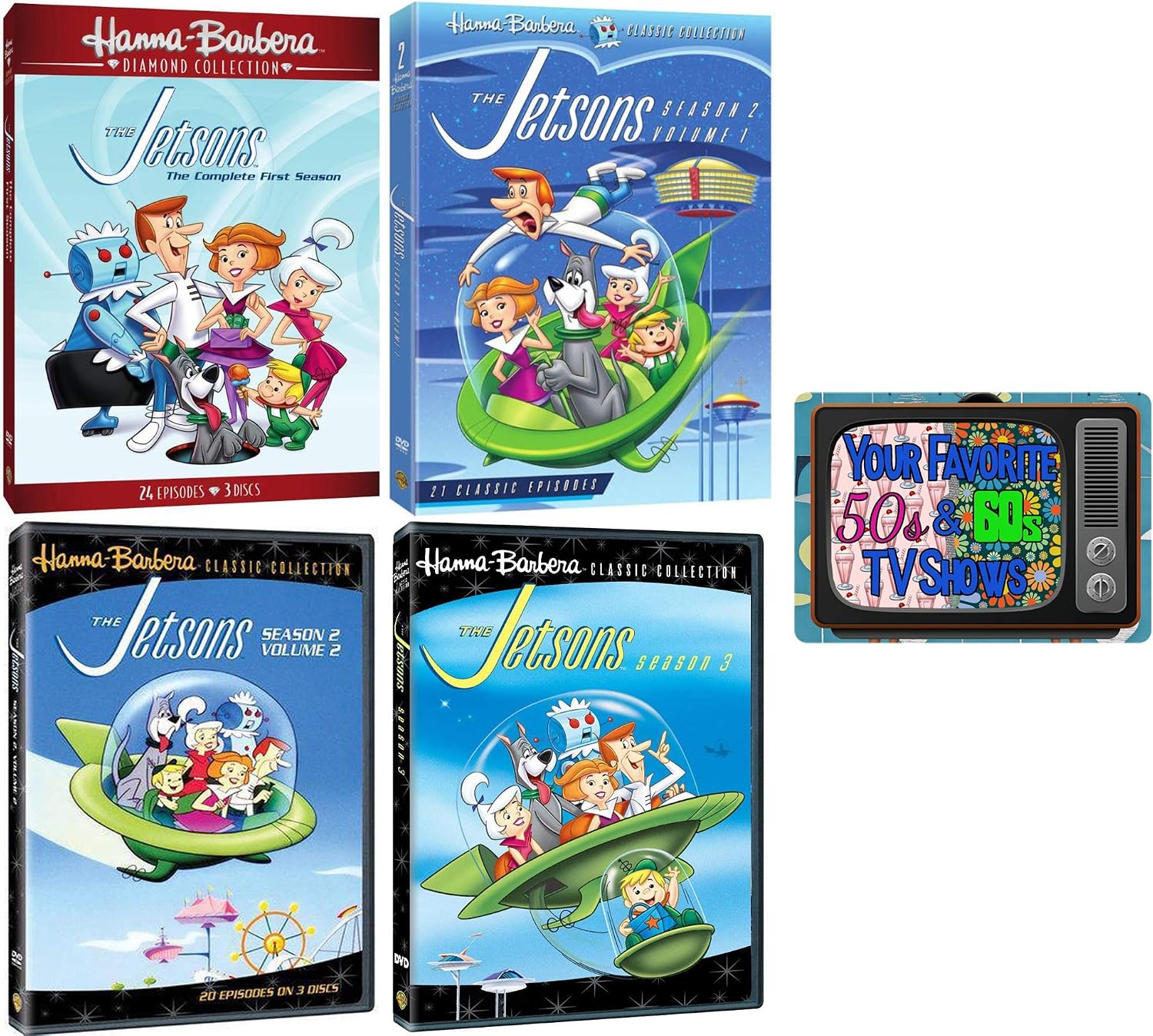 The Jetsons: Complete TV Series Seasons 1-3 DVD Collection with Bonus ...