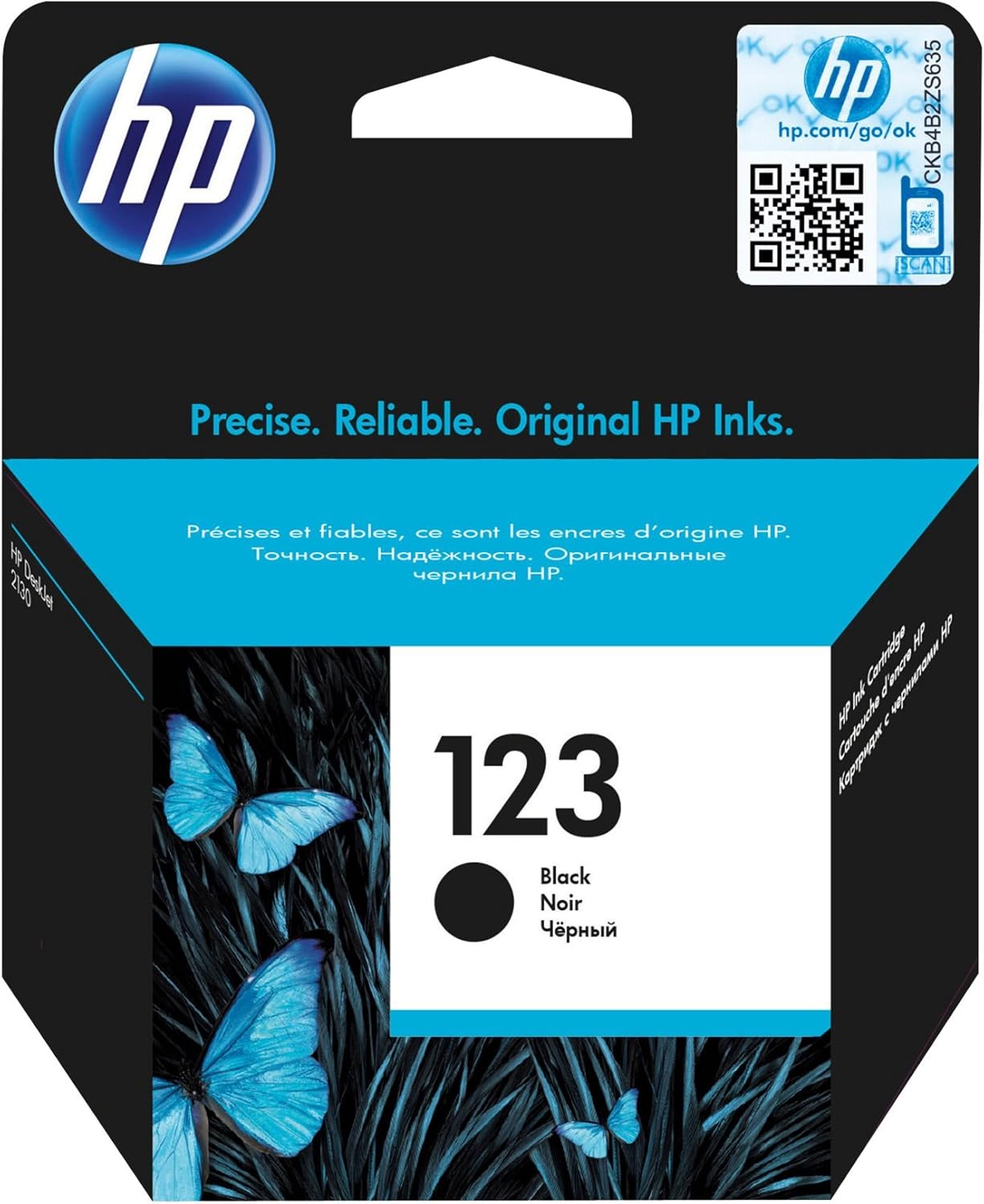 HP 123 Black Ink Cartridge 3.5 ml 190páginas Black Ink Cartridge – Ink ...