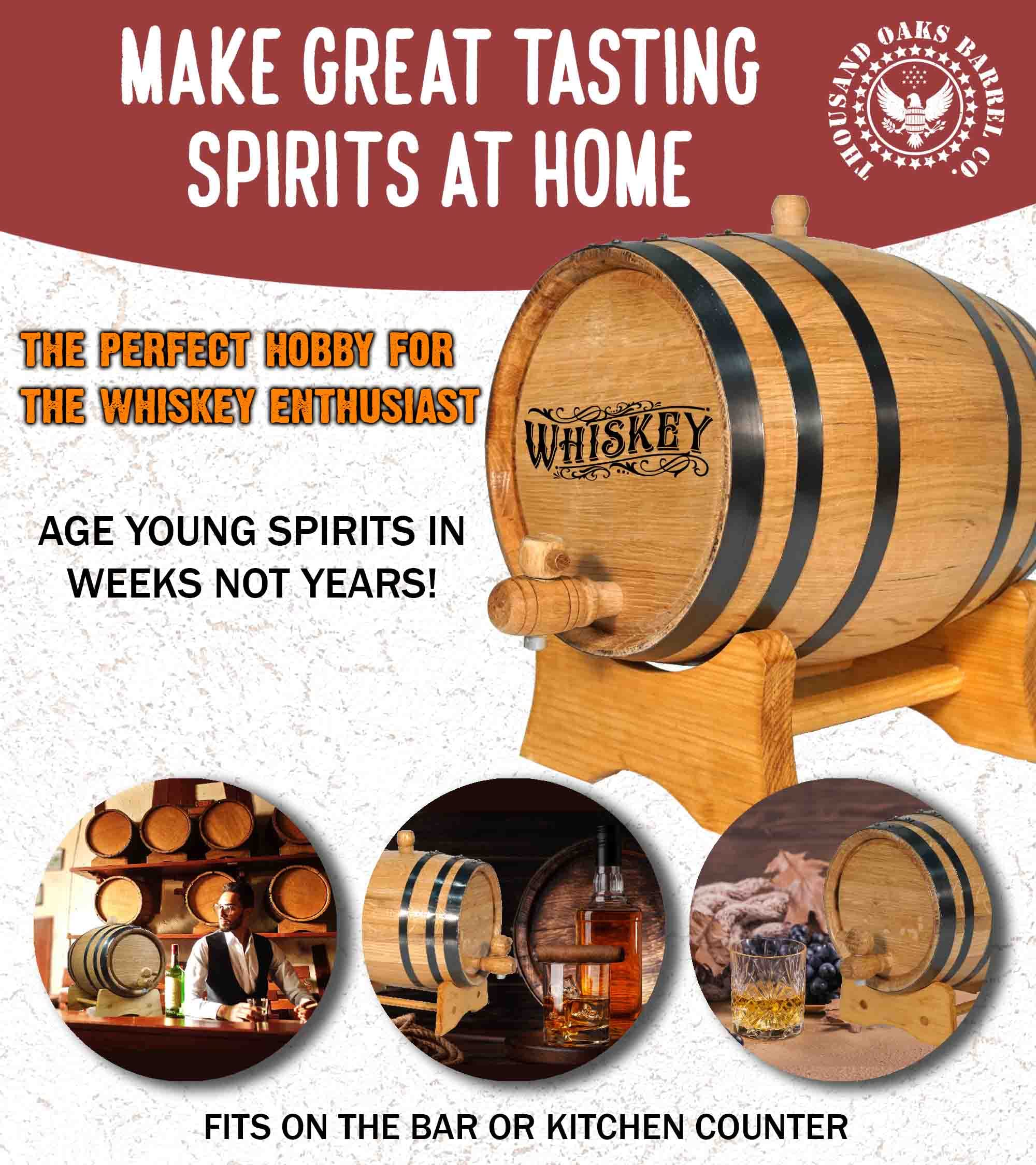 Mua 10 Liter American Oak Whiskey Aging Barrel (2.5 gallon) with Stand ...