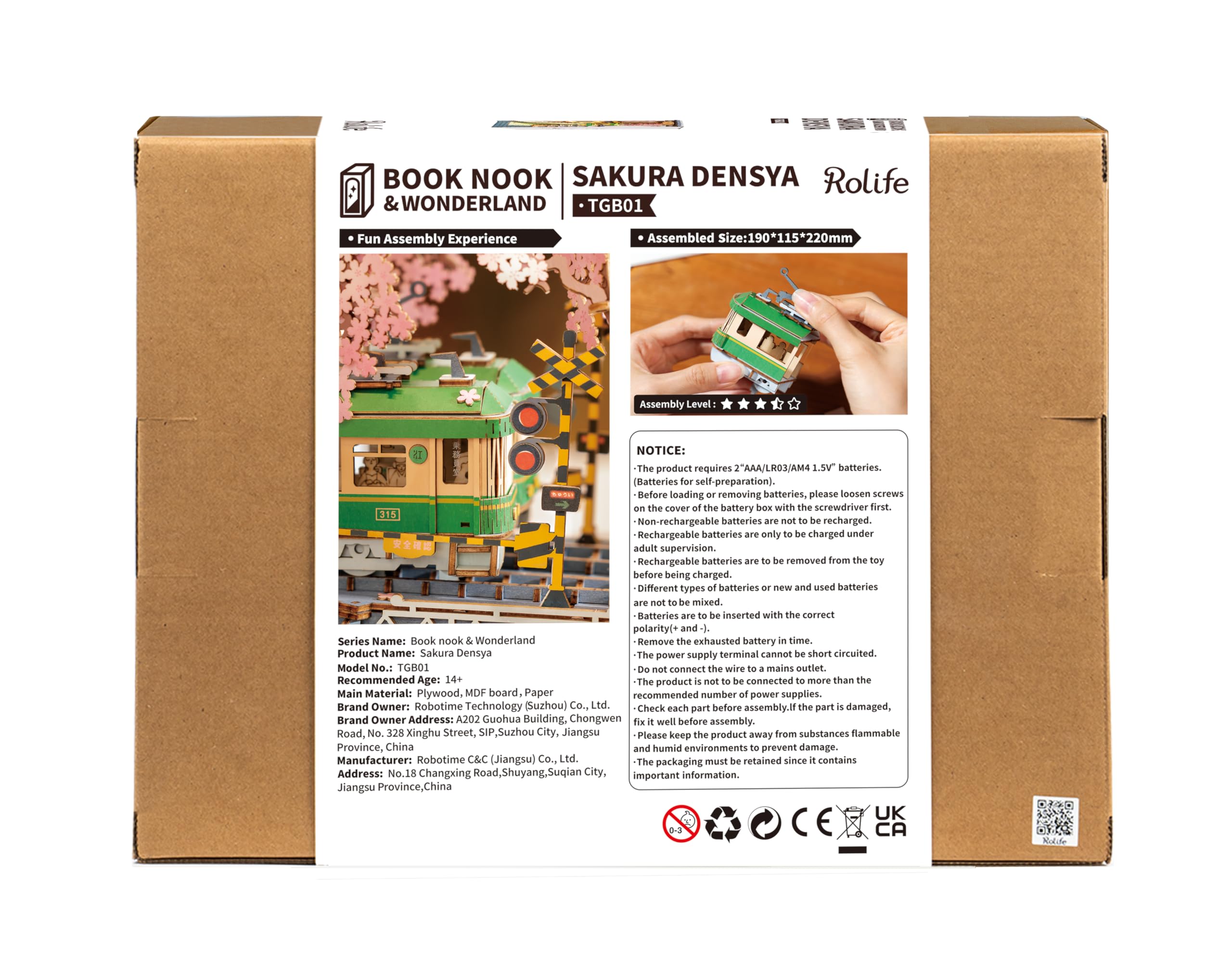 Mua Rolife Sakura Densya Book Nook Kits for Adults DIY Miniature Kit ...
