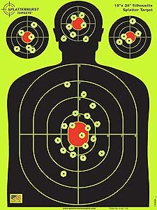 Amazon.com : Splatterburst Targets - 18 x 24 inch - Silhouette Splatter ...