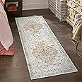 Amazon.com: Sivilife 2x6 Kitchen Rugs Non Slip Washable, Cream Hallway ...