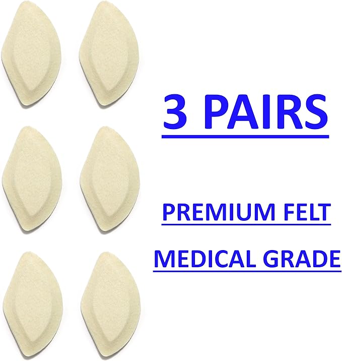 Amazon.com: Premium Felt Foot Arch Support Pads - Shoe Inserts - 3 ...