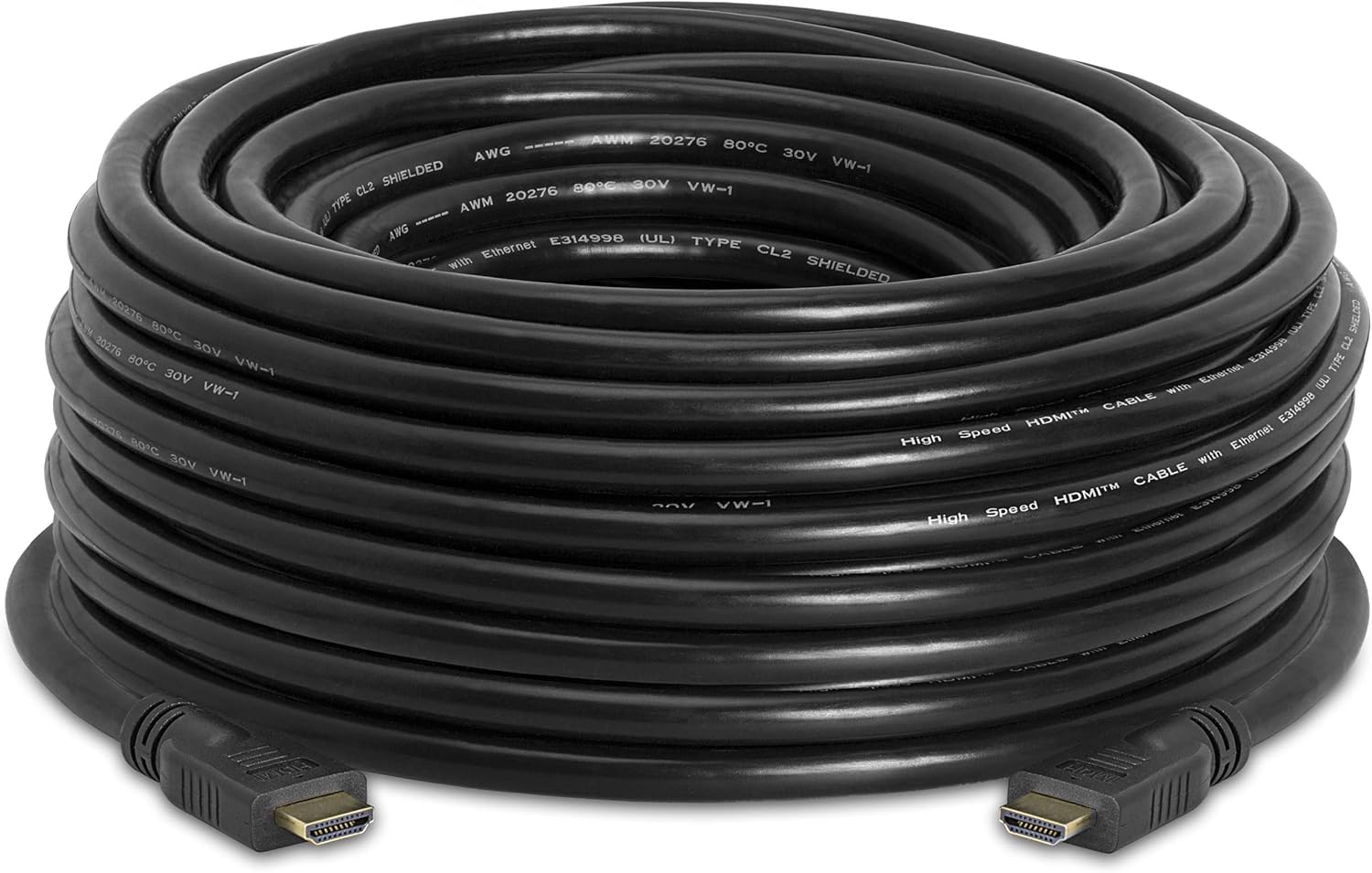 Amazon.com: Cmple - High Speed HDMI Cable 50 FT for In-Wall ...