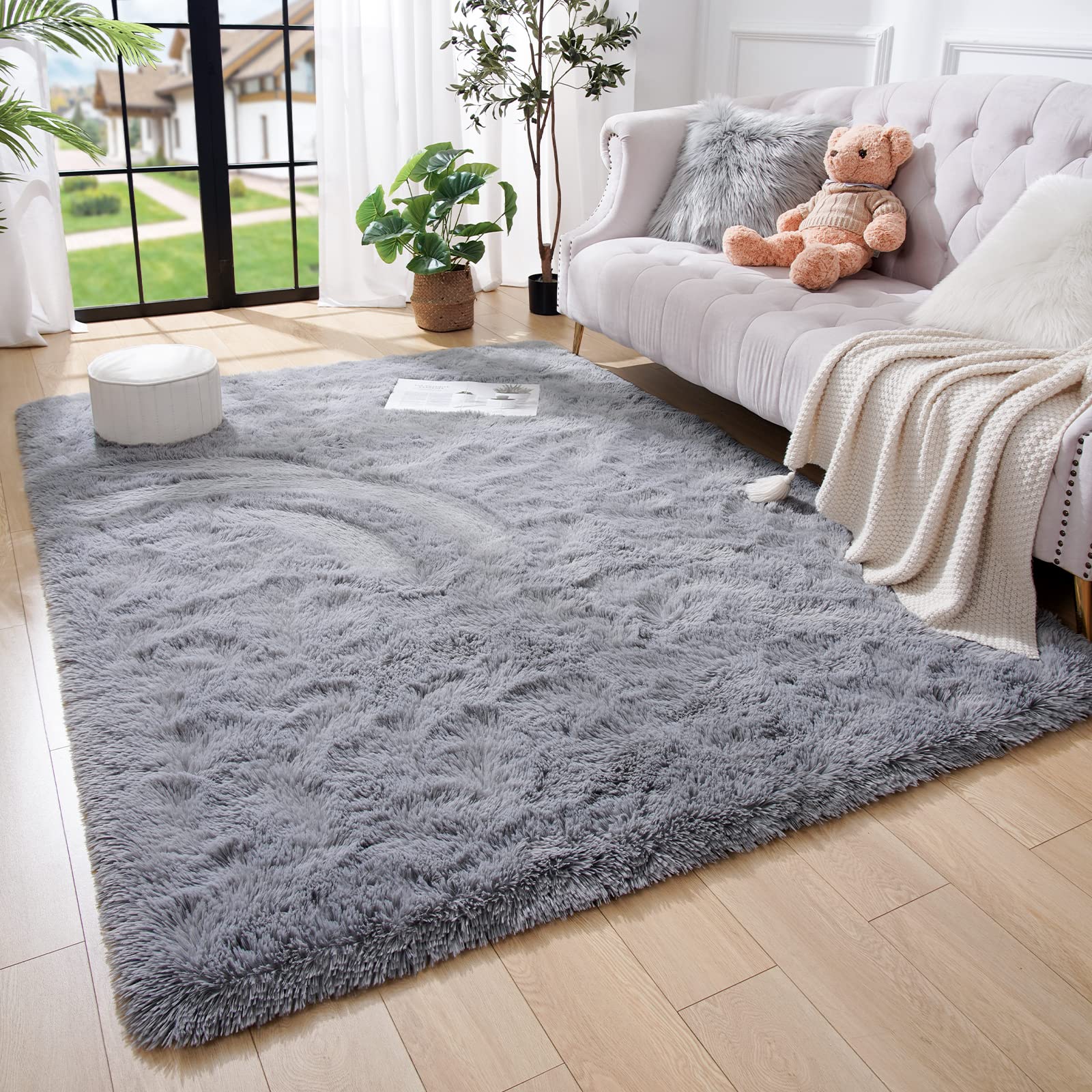 Amearea Shag Fluffy Area Rug for Bedroom Girls Living Room, Extra Soft ...