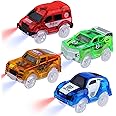 Amazon.com: Tracks Cars Magic Light Up Track Cars Toy Glow in The Dark ...