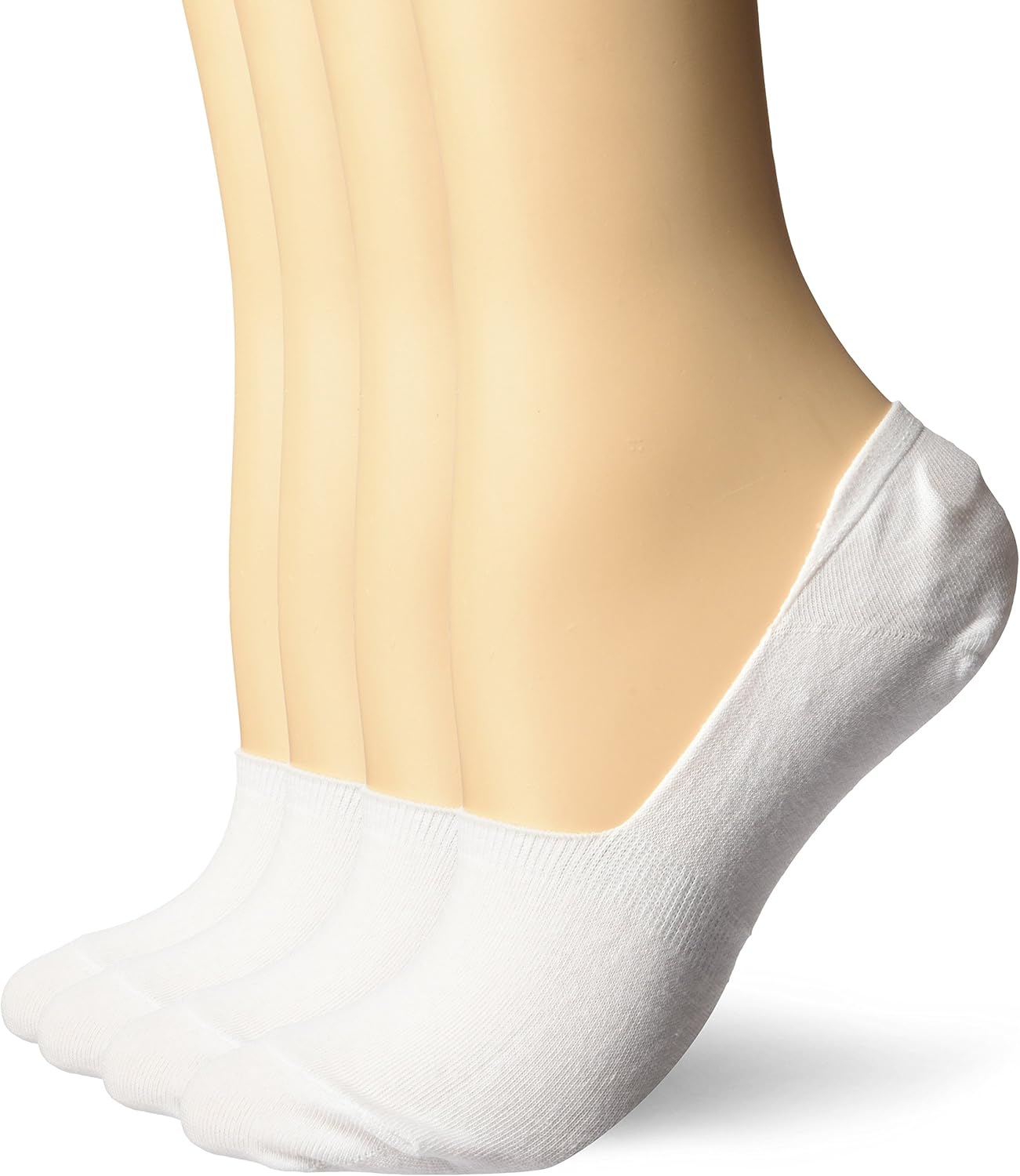 Keds Women's 4 Pack Solid Sneaker Liner Socks, White, Shoe Size: 4-10 ...