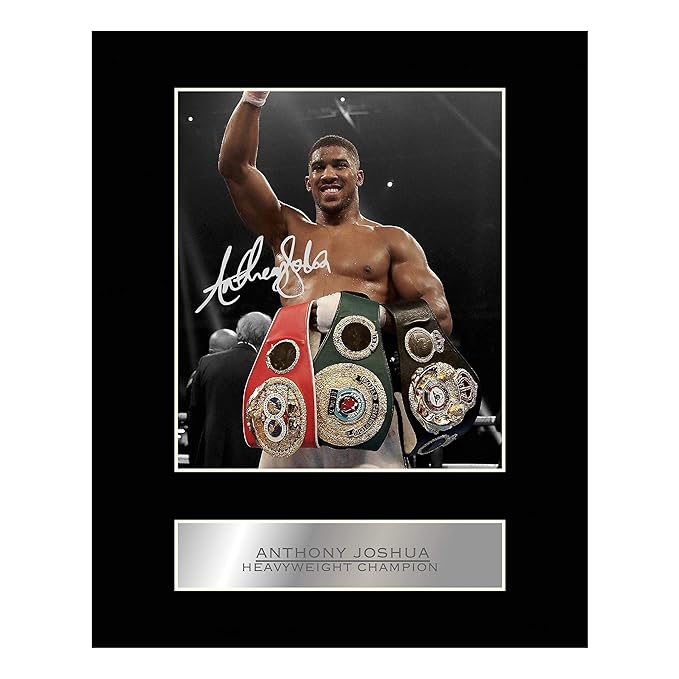 Anthony Joshua Signed Mounted Photo Display Heavyweight Champion #2 ...
