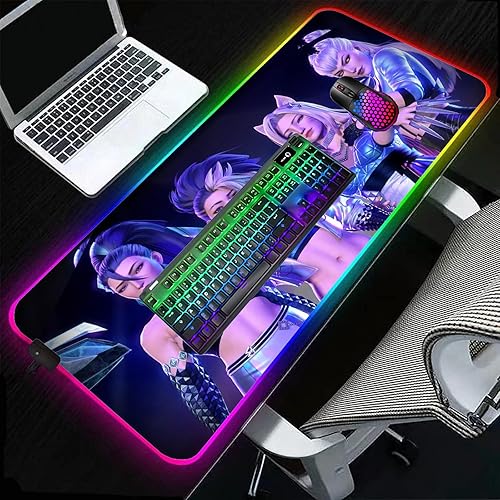 Anime Girl Sexy Butt Mouse Pads RGB Gaming Mouse Pad XXL Gaming Mouse ...