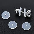 Amazon.com: 50~100Pcs Silicone Earring Backs Stopper for Piercings ...