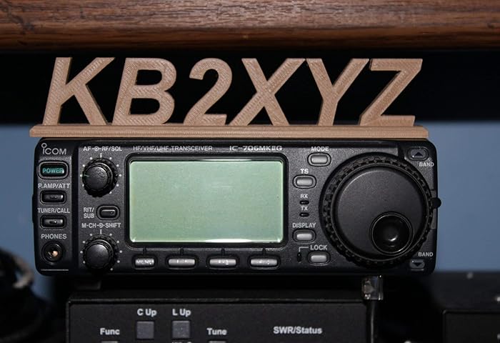 Amazon.com: Amateur Radio Call Sign Desk Plaque: Handmade