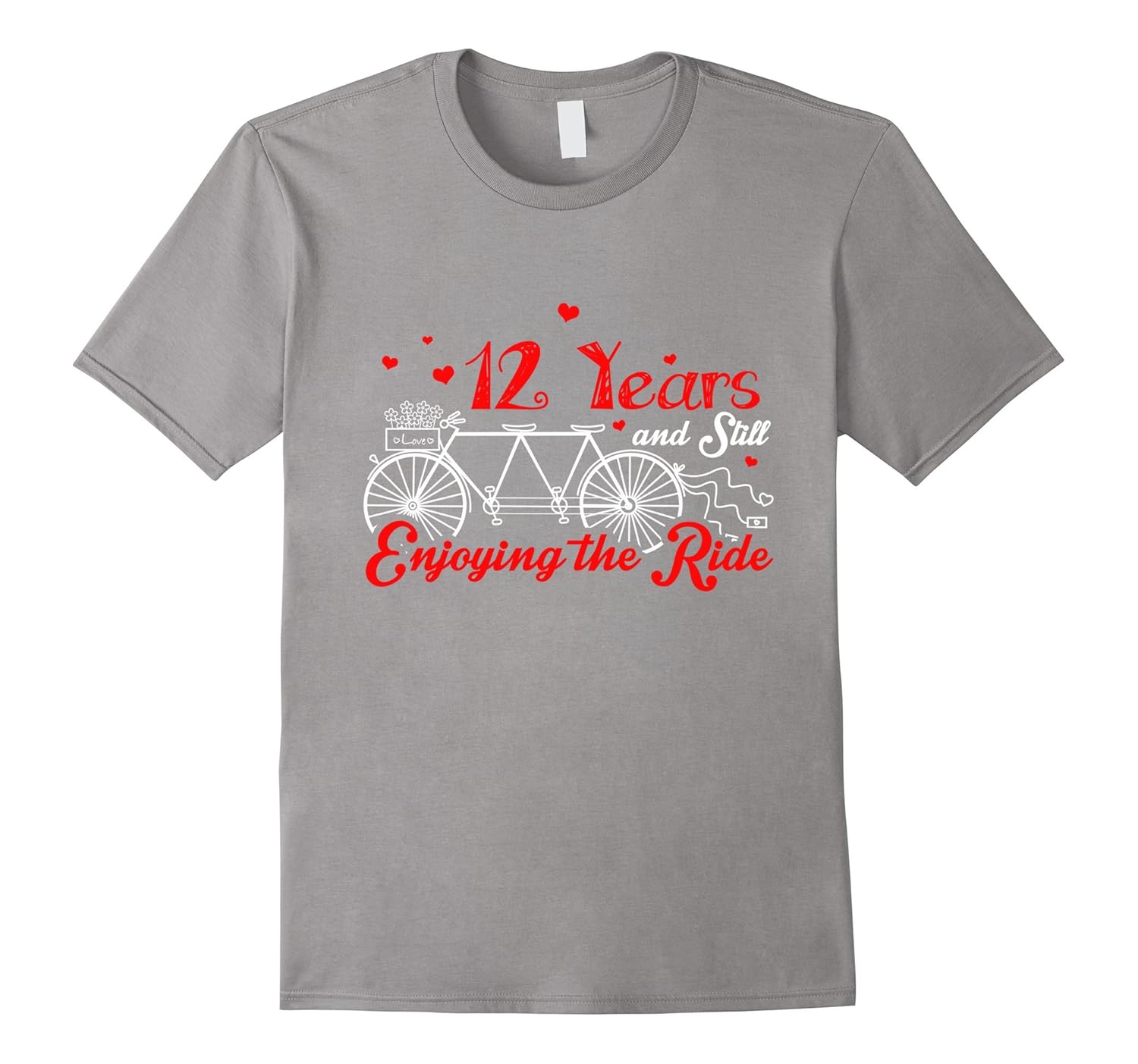 12 Years Together 12th Wedding Anniversary Gift Idea T-Shirt-CL – Colamaga