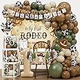Amazon.com: Western Cowboy 1st Birthday Decorations, My First Rodeo ...