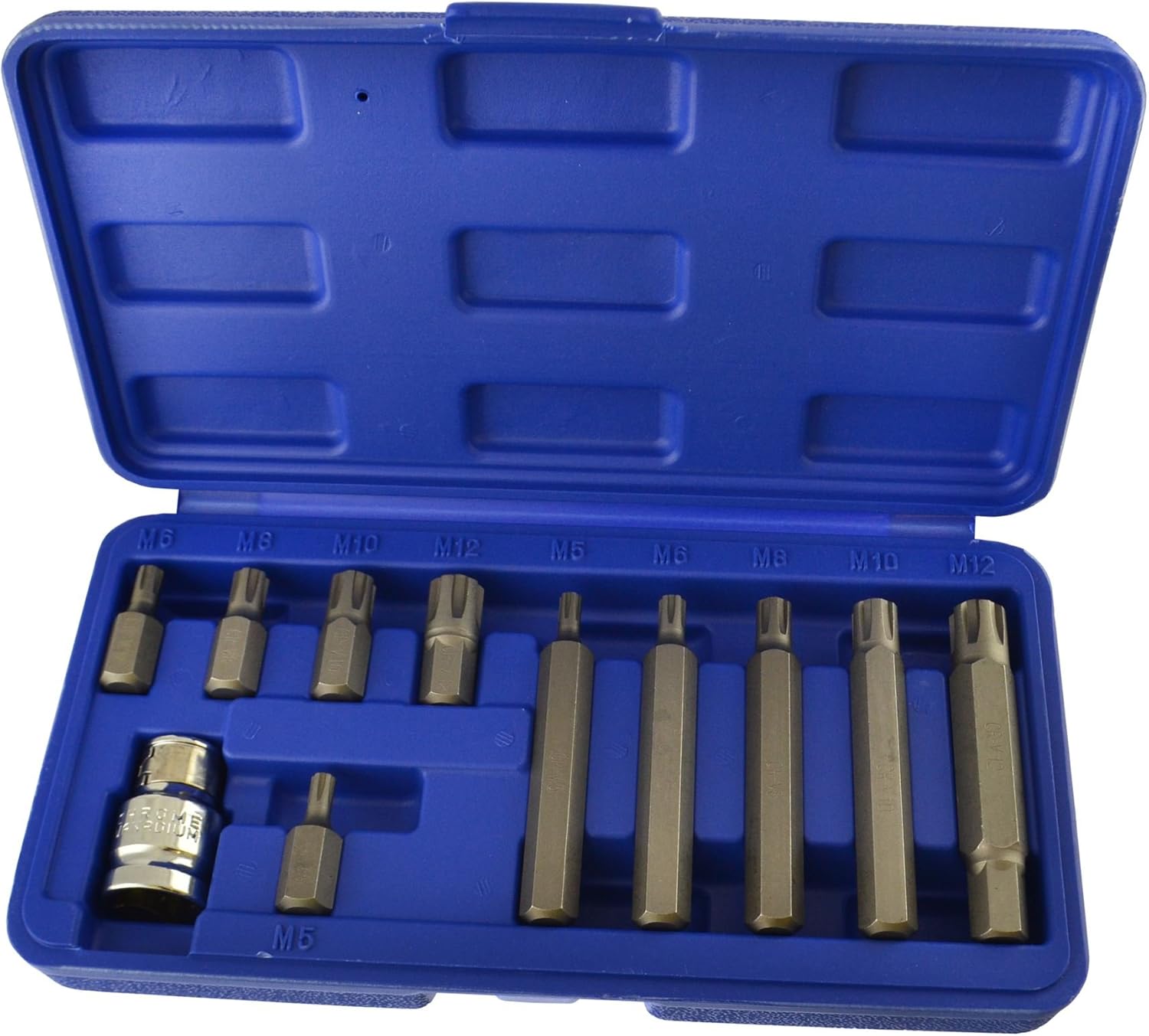 1/2" Drive Ribe Bit Socket Set M5 - M12 Short (30mm) and Deep (75mm ...