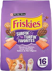 Amazon.com: Purina Friskies Dry Cat Food, Surfin' & Turfin' Favorites ...